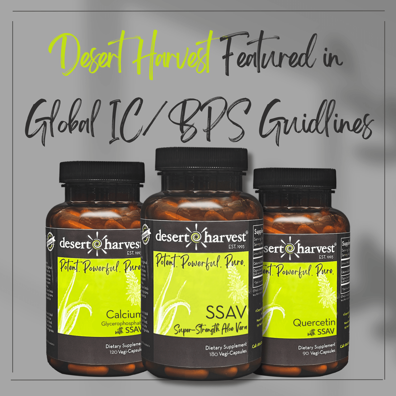 Desert Harvest Featured in Global IC/BPS Guidelines