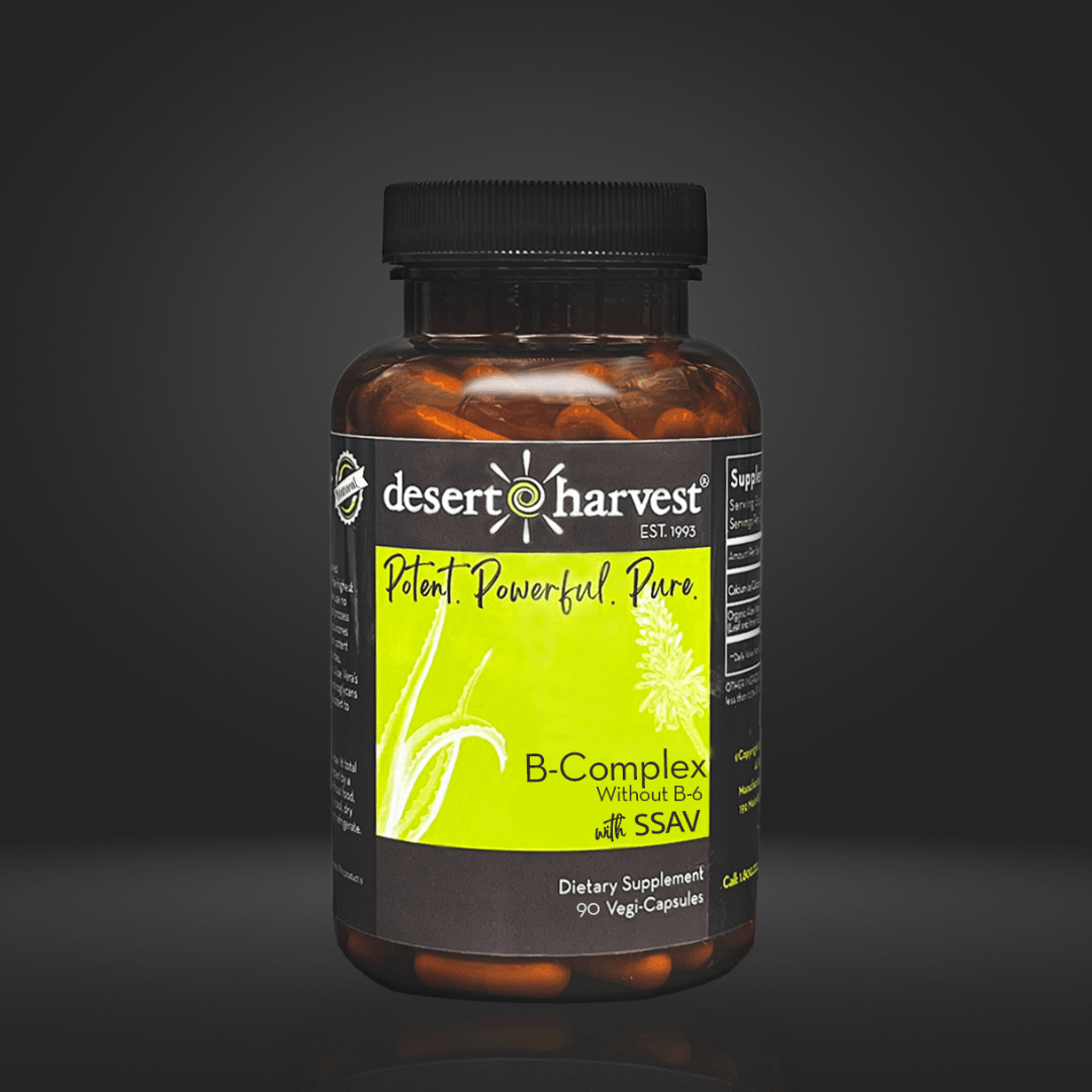 B-Complex without B6 | Desert Harvest | 90 Capsules | Desert Harvest