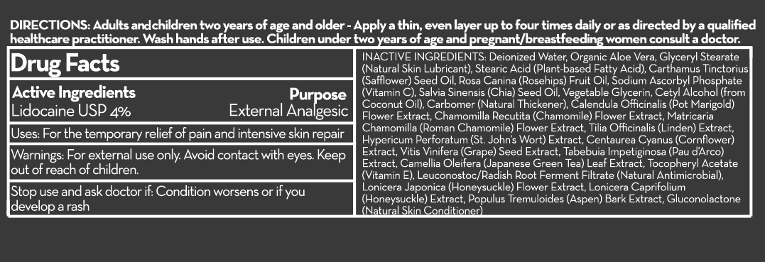 Reléveum® Skin Repair Cream | Aloe Vera + 4% Lidocaine Relief | Desert ...