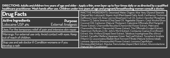 Reléveum® Skin Repair Cream | Aloe Vera + 4% Lidocaine Relief | Desert ...